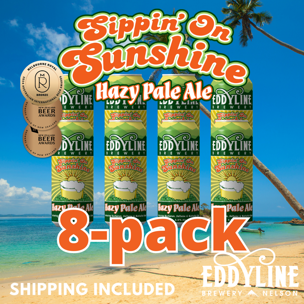 8-pack Sippin' on Sunshine Hazy Pale Ale – Eddyline Brewery Limited ...